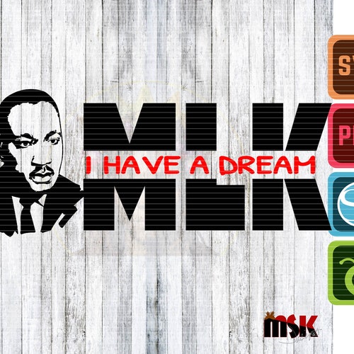 Martin Luther King Jr. Svg Png - Etsy