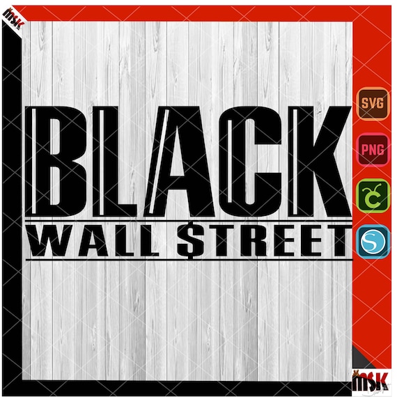 Schwarzes Wall Street Logo Black Wall Street Hoodie, Black Wall St.,