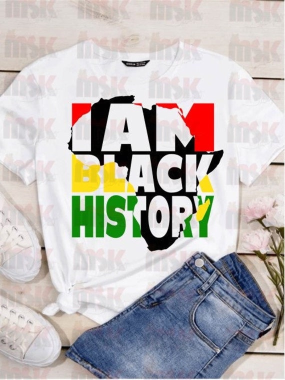 I Am Black History African American Png | Etsy