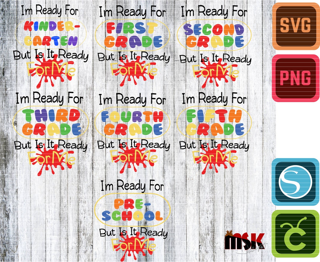 Elementary school I'm ready for school pngsvg enthält - Etsy.de