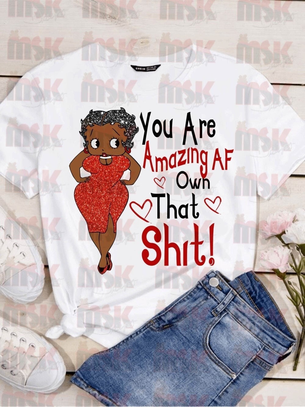 You Are Amazing Baddie Boo Svg Png Black Female Curvy - Etsy