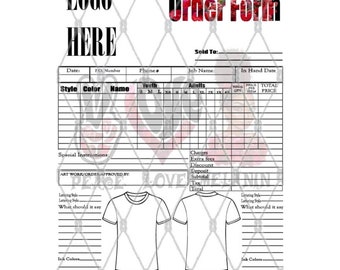 School Spirit Wear Order Form - Etsy