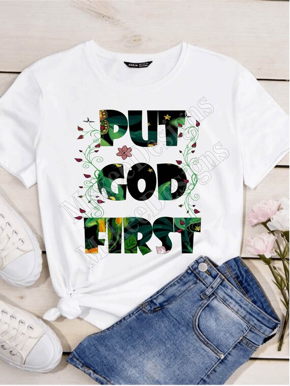 Put God First PNG Spiritual | Etsy