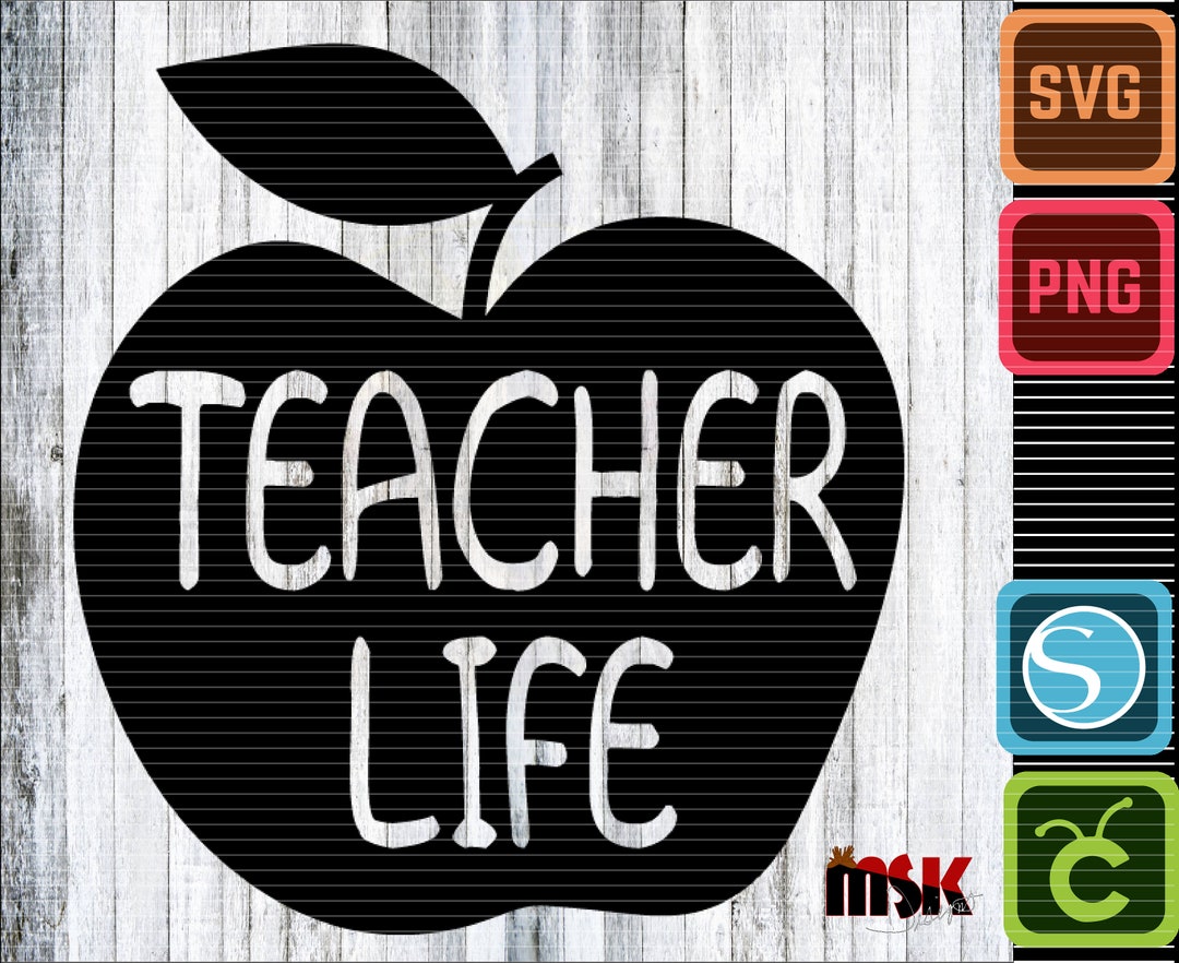 Teacher Life Svg Teachers Back to School Education - Etsy