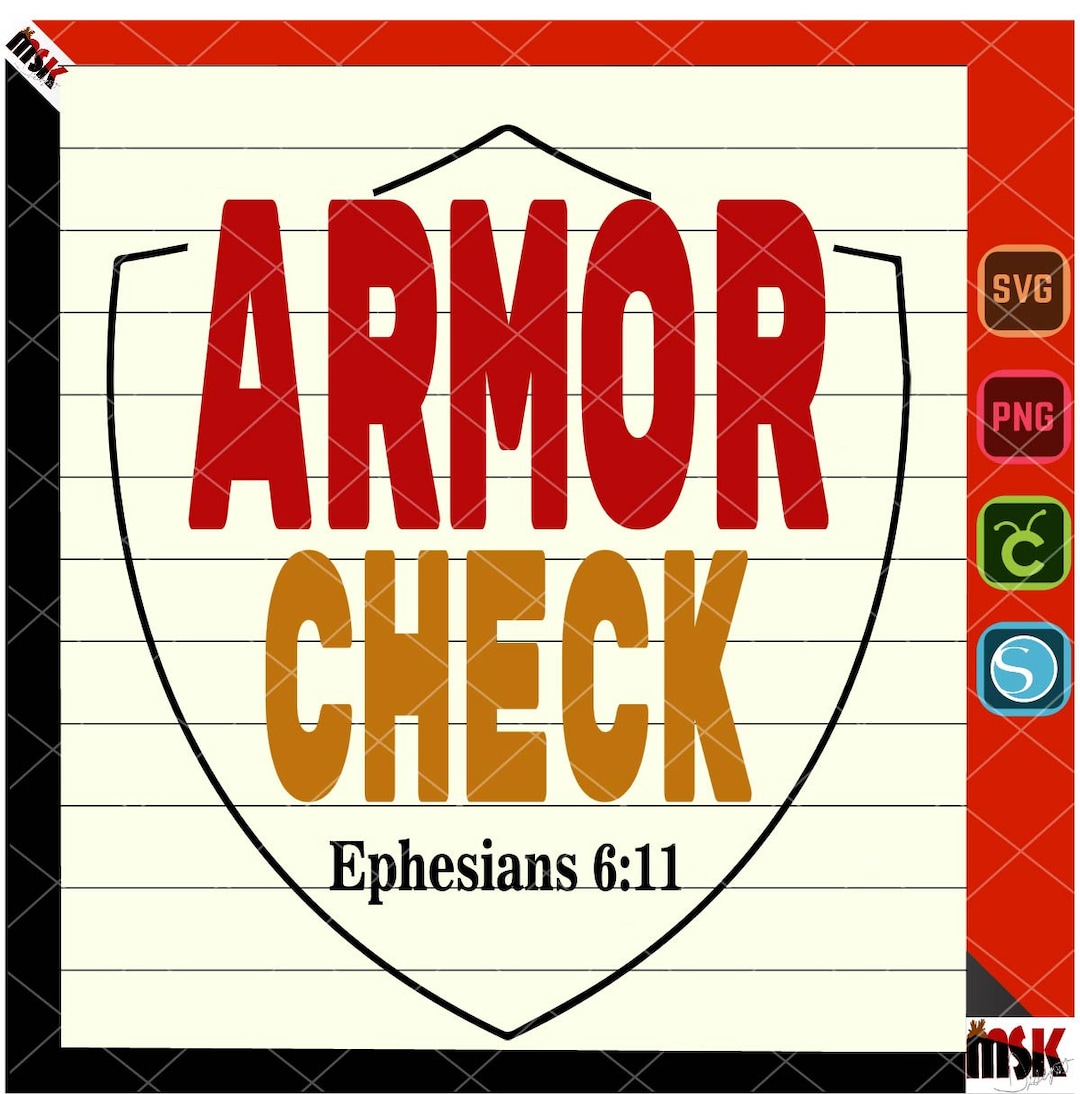 Armor Check, God, Armor, Scriptual, Svg, Png - Etsy