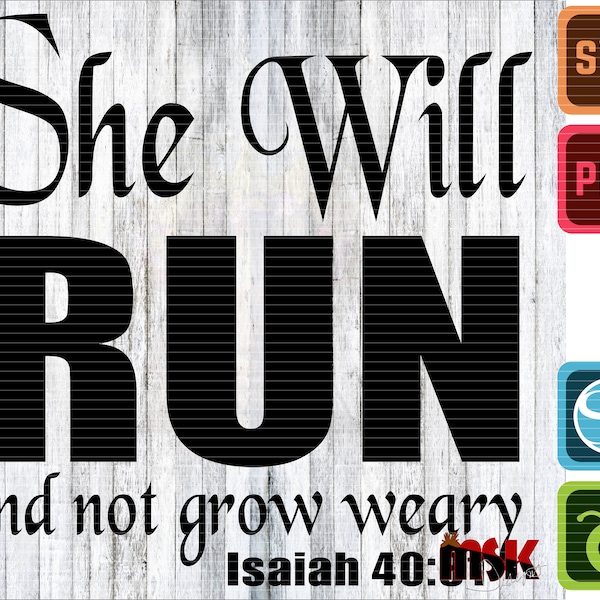 Run and Not Be Weary - Etsy