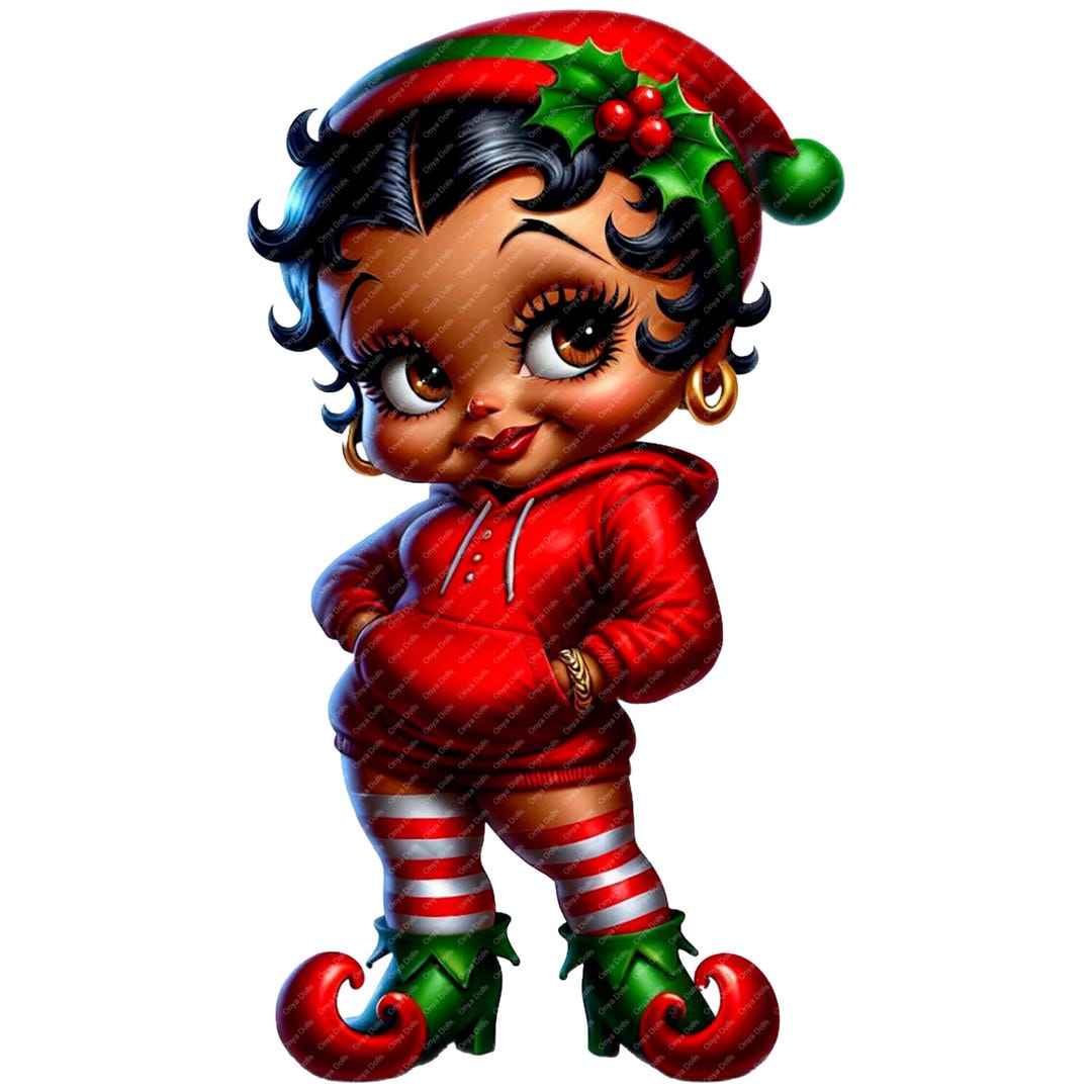 Baddie Boop, Christmas Elf, Christmas, Gnome, Melanin Woman, Santas ...