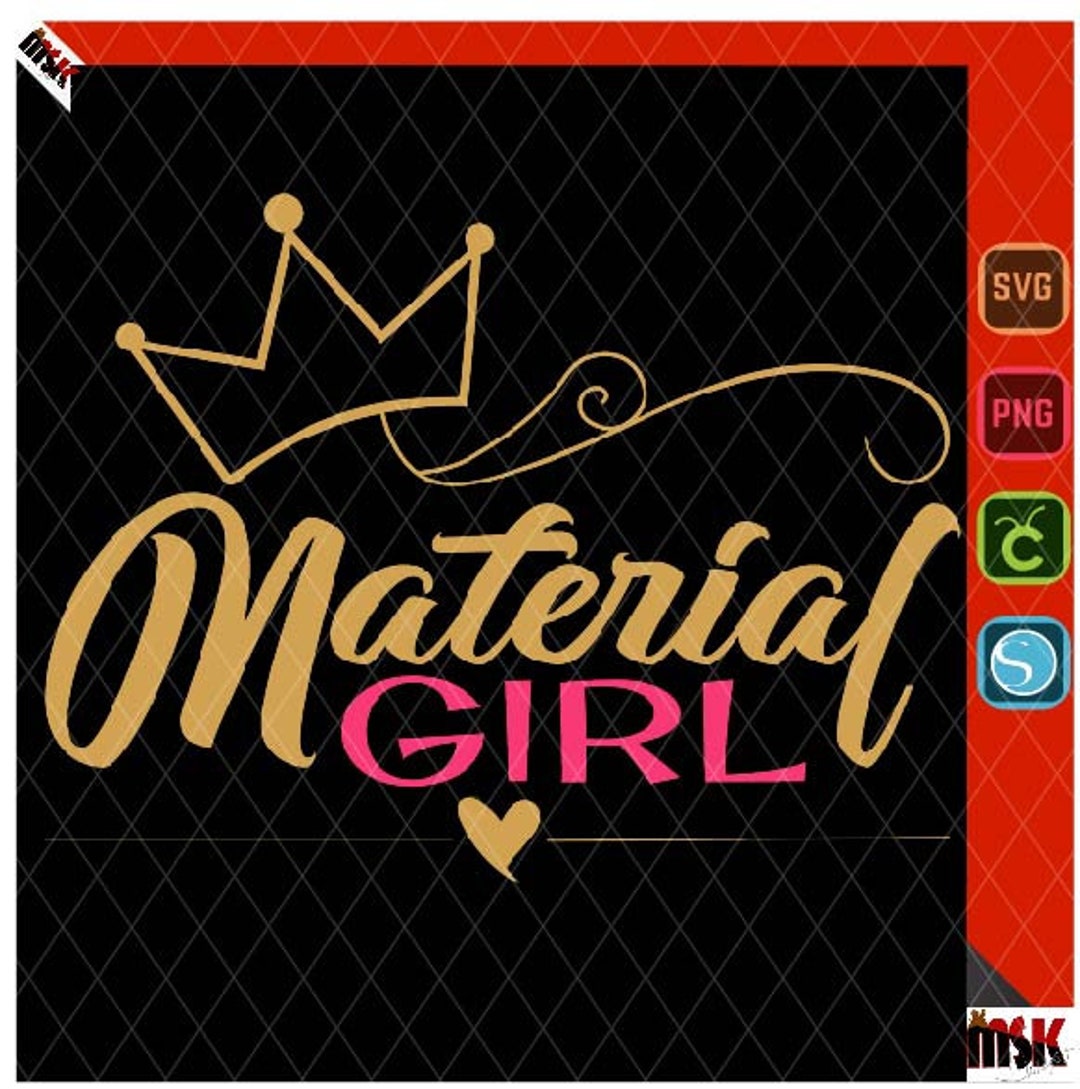 Material Girl, Svg, Png - Etsy