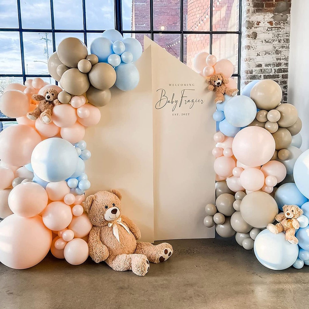 Teddy Bear Balloon Garland Kit - We Can Bearly Wait, Teddy Bear Baby ...