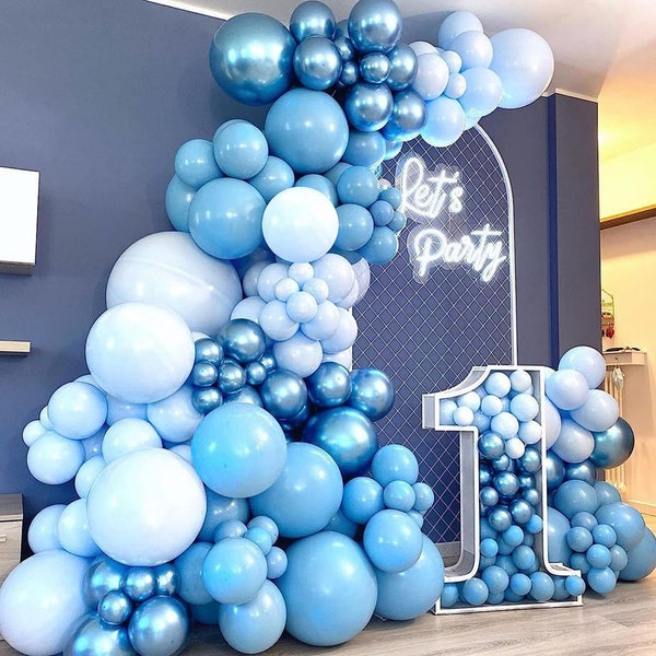 Balloon Decor Blue - Etsy