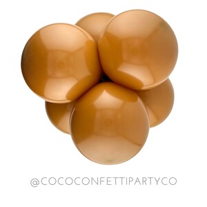 Caramel Premium Latex Balloons, MATTE, Individual Balloons for Party ...