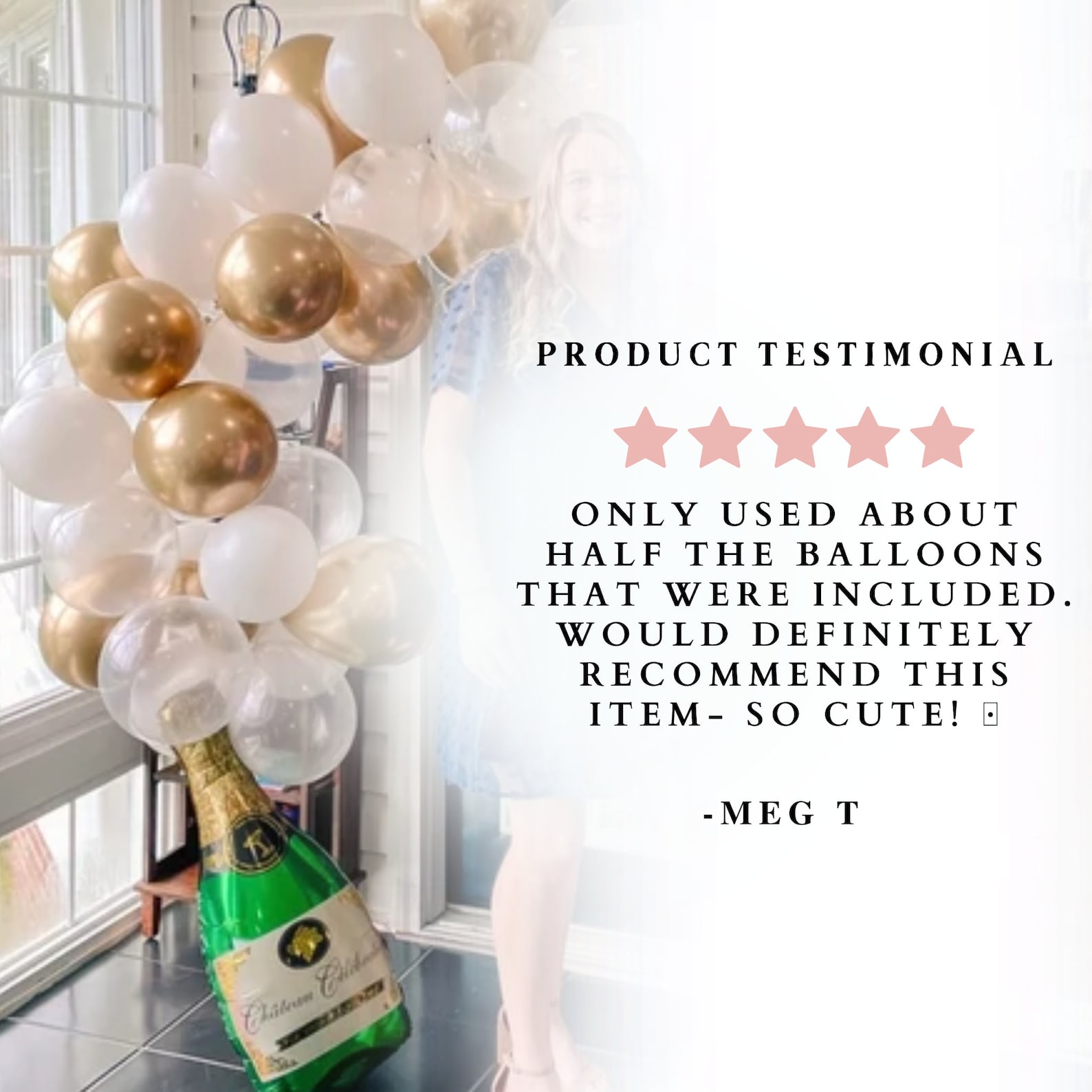 40'' Champagne Bottle Balloon Cascade Kit - Birthday Party, Engagement ...