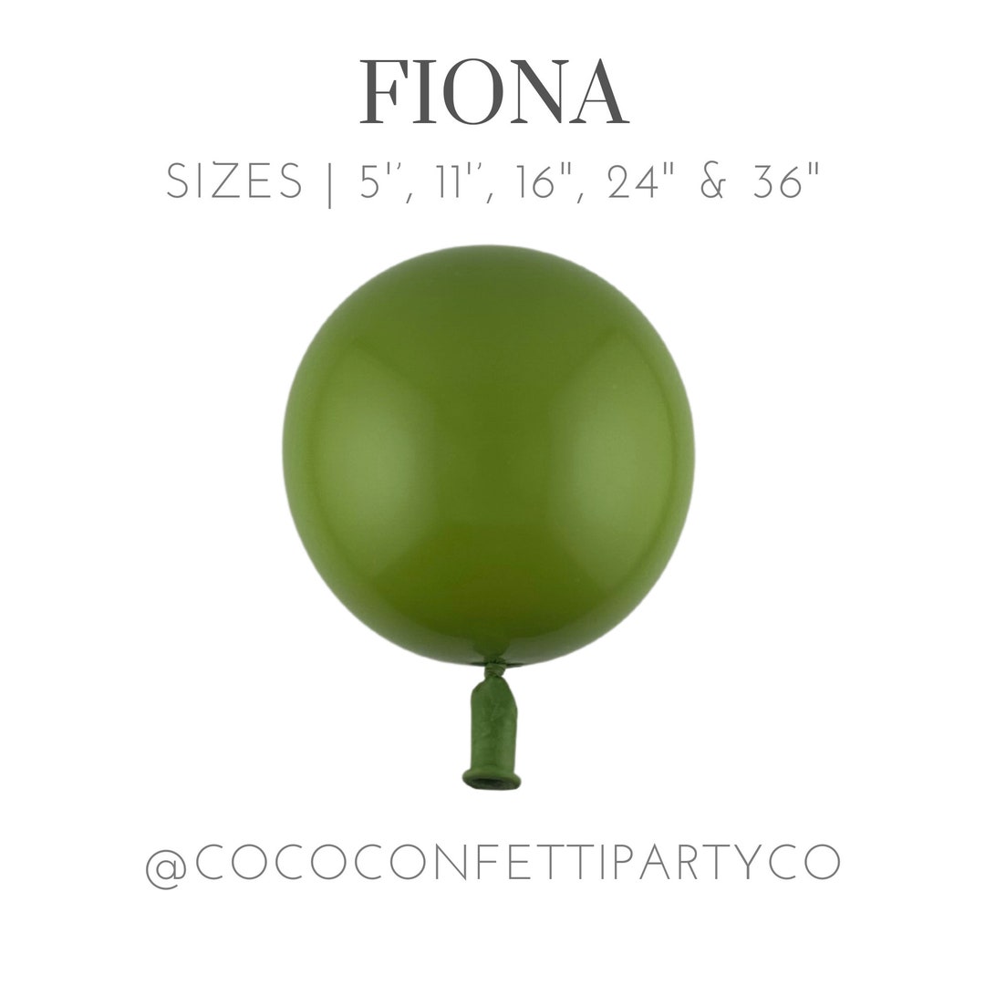 Fiona Green Premium Latex Balloons, MATTE, Individual Balloons for ...