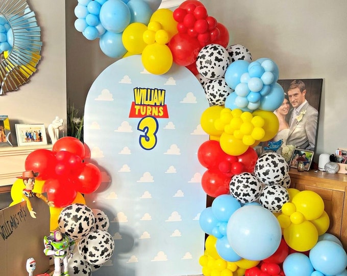 Toy Story Inspired Balloon Garland - Woody, Buzz Lightyear, 1st ...