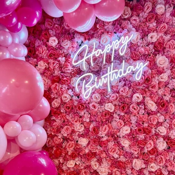 Happy Birthday Neon Sign LED Neon Sign Birthday - Etsy