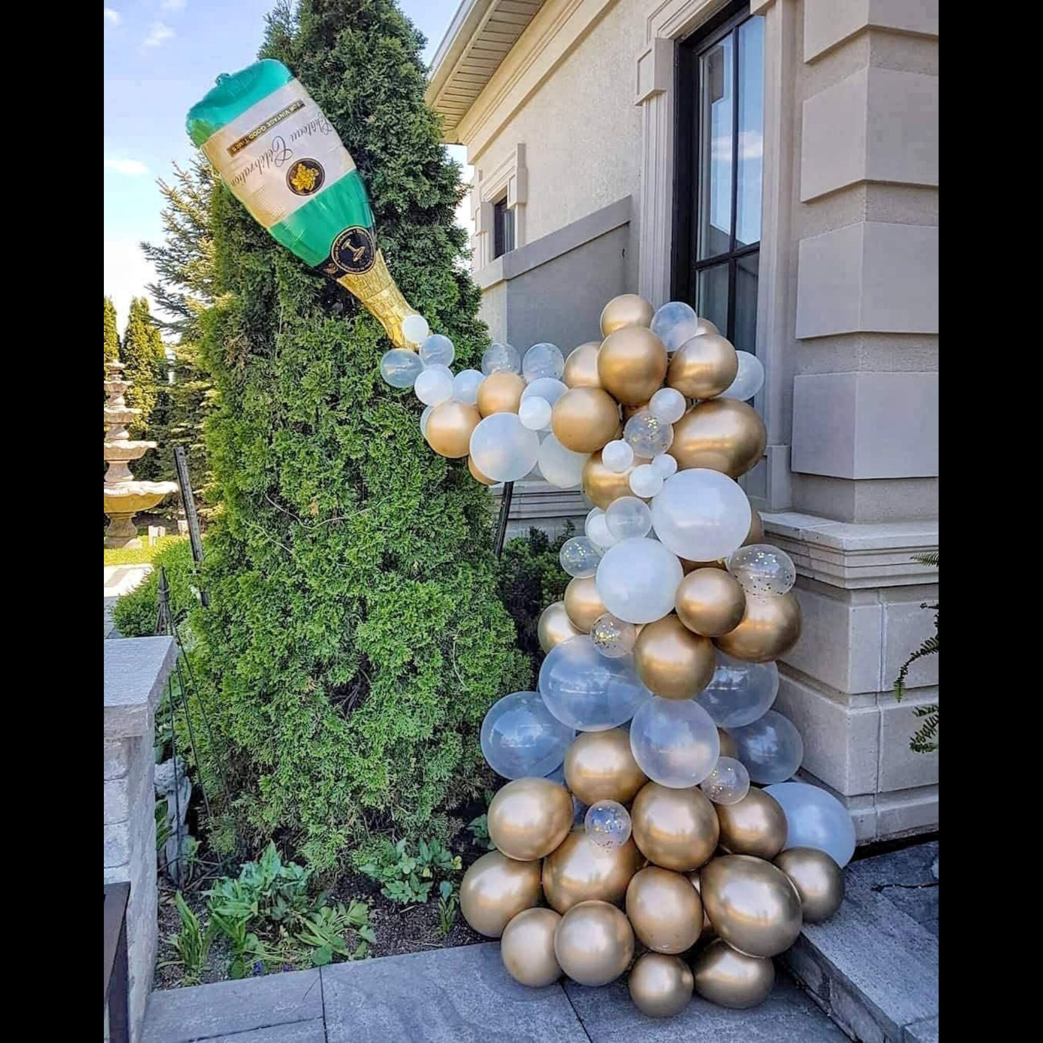 40'' Champagne Bottle Balloon Cascade Kit - Etsy