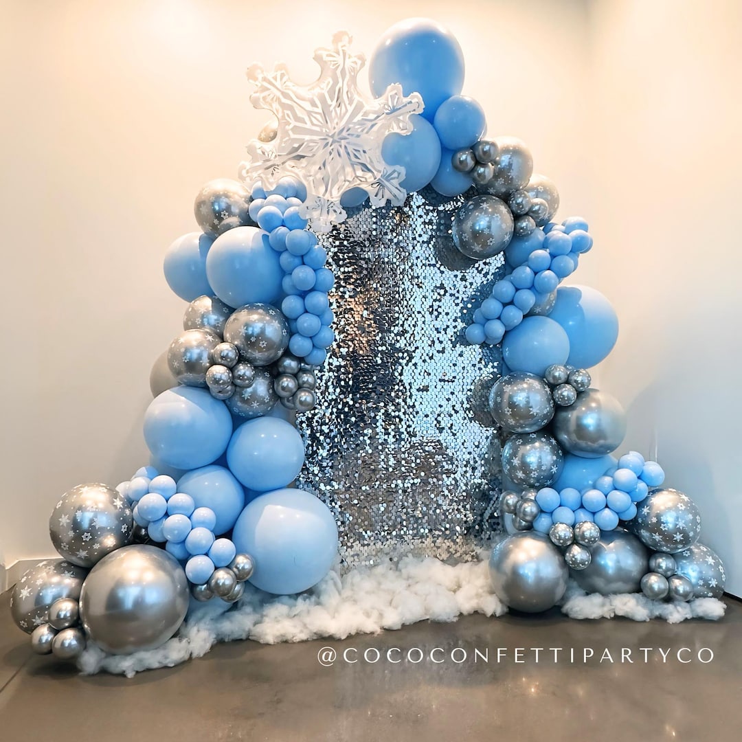 Winter Wonderland DIY Balloon Garland - Premium Double Stuffed Balloons ...