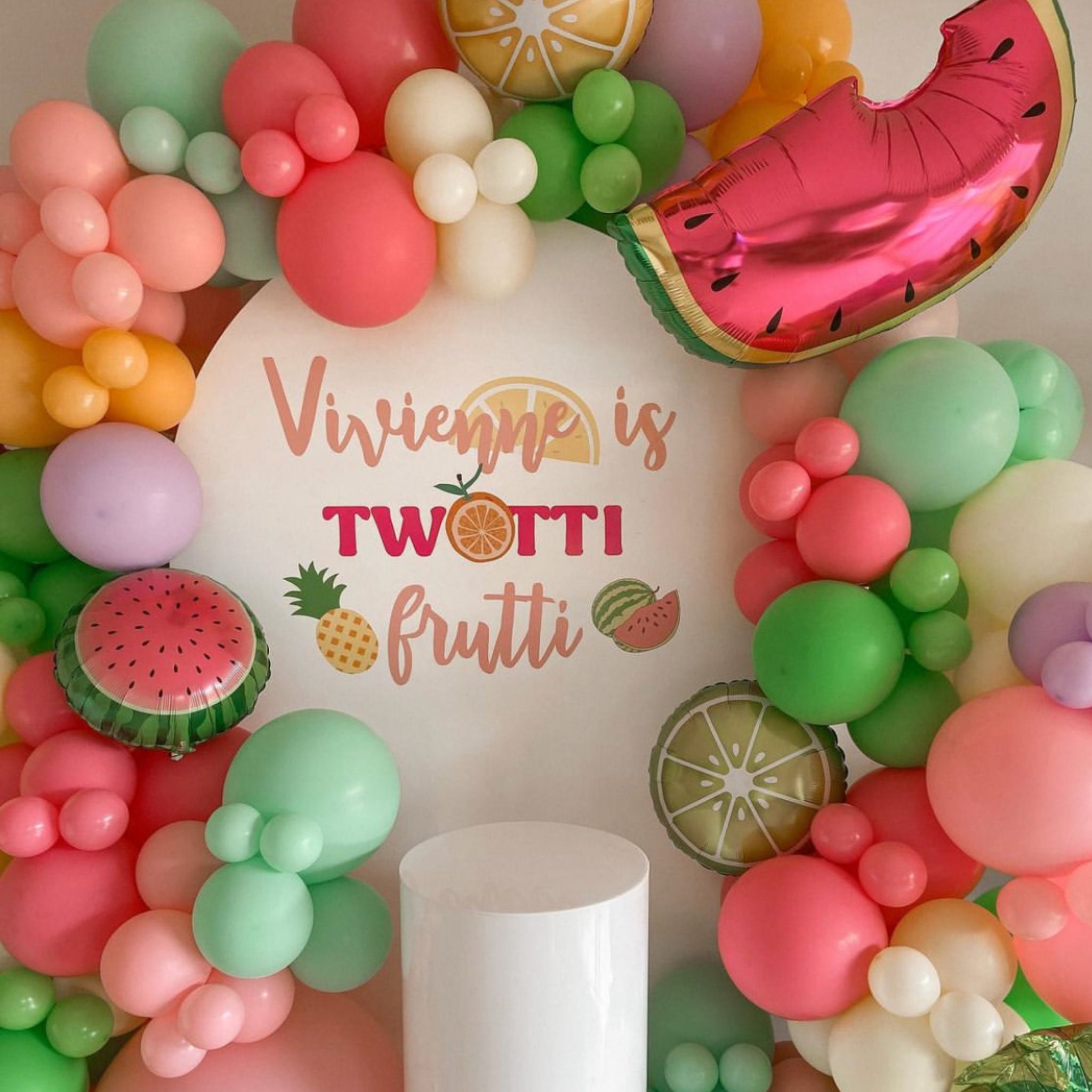 Twotti Frutti Balloon Garland 2nd Birthday Birthday - Etsy
