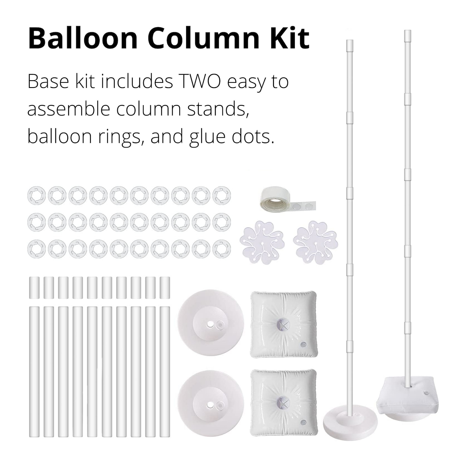 Indoor Balloon Column Kit | Birthday Party, Wedding, Graduation and ...