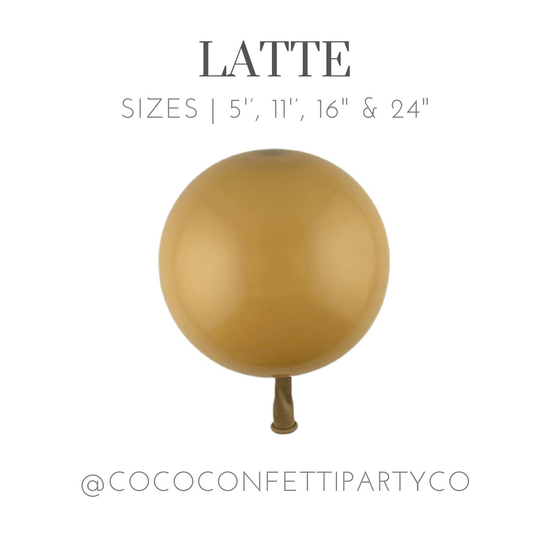 Latte Premium Latex Balloons, MATTE, Individual Balloons for Party ...