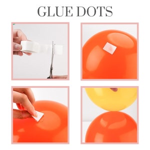 Basic Balloon Garland Accessories, Glue Dots, Décor Strip, Wall Hooks ...