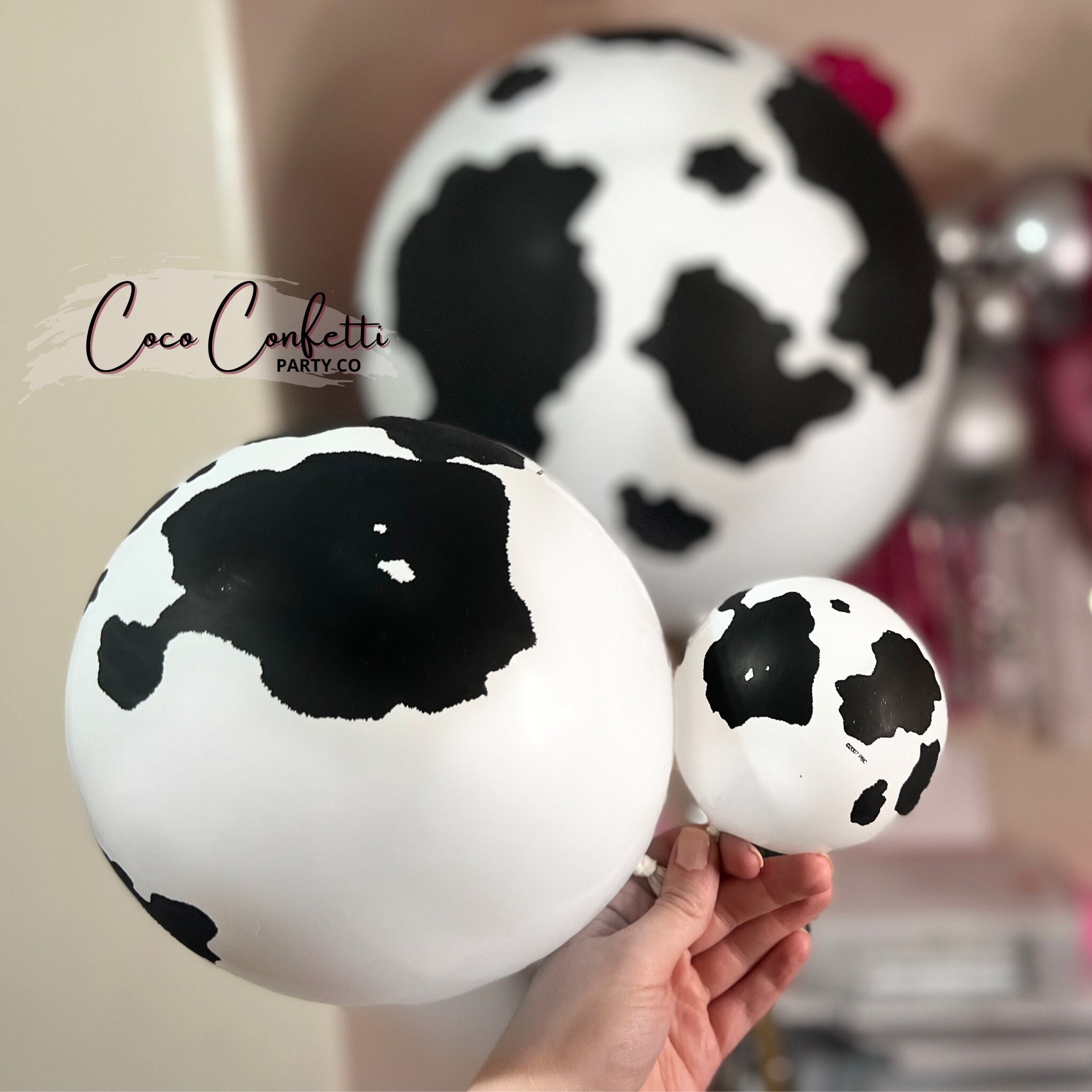 Cow Print Balloons A La Carte Balloon Bundle Holstein - Etsy