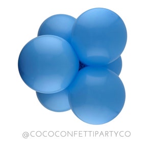 Baby Blue Premium Latex Balloons, MATTE, Individual Balloons for Party ...