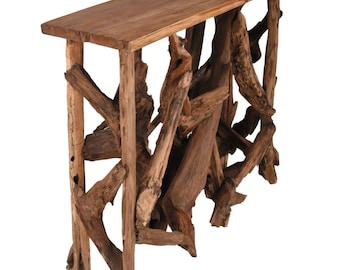 Teak Root Console Table Teak Driftwood Sofa Table Teak - Etsy