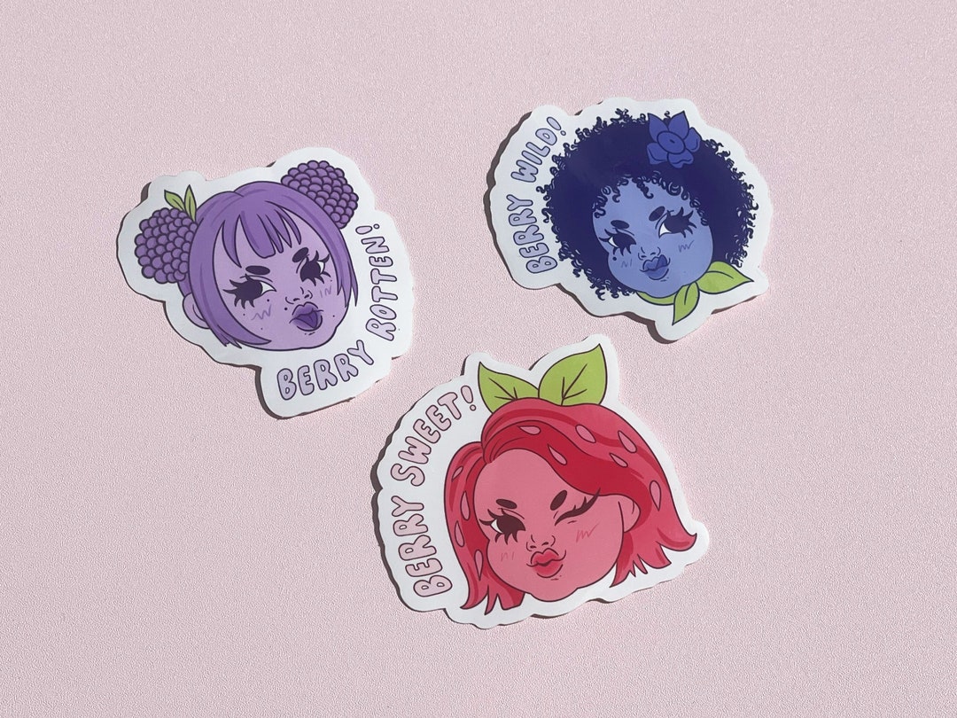 Berry Besties Vinyl Stickers, Individual or Sticker Pack - Etsy