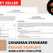 Canadian Resume Template Word, Canadian CV Template, Professional ...