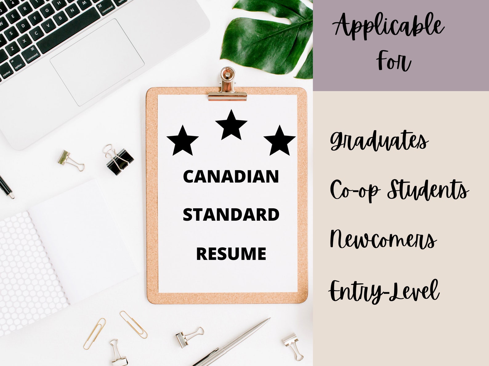 Canadian Resume Template Word, Canadian CV Template, Professional ...