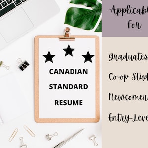 Canadian Resume Template Word, Canadian CV Template, Professional ...