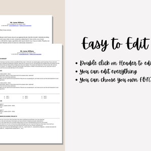 Canadian Resume Template Word, Canadian CV Template, Professional ...