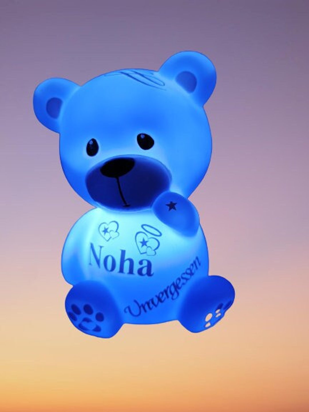 Mourning Light Remembrance Consolation LED Bear Star - Etsy