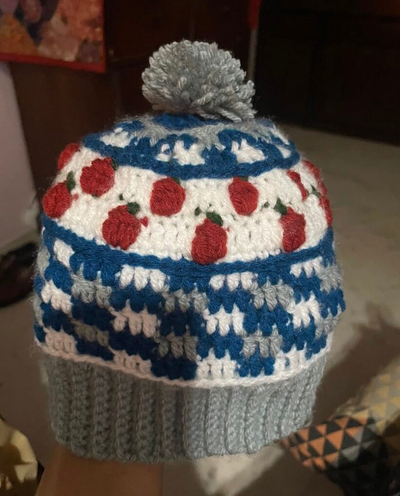 DIGITAL DOWNLOAD PATTERN - Flannel in the Orchard Beanie - Crochet ...