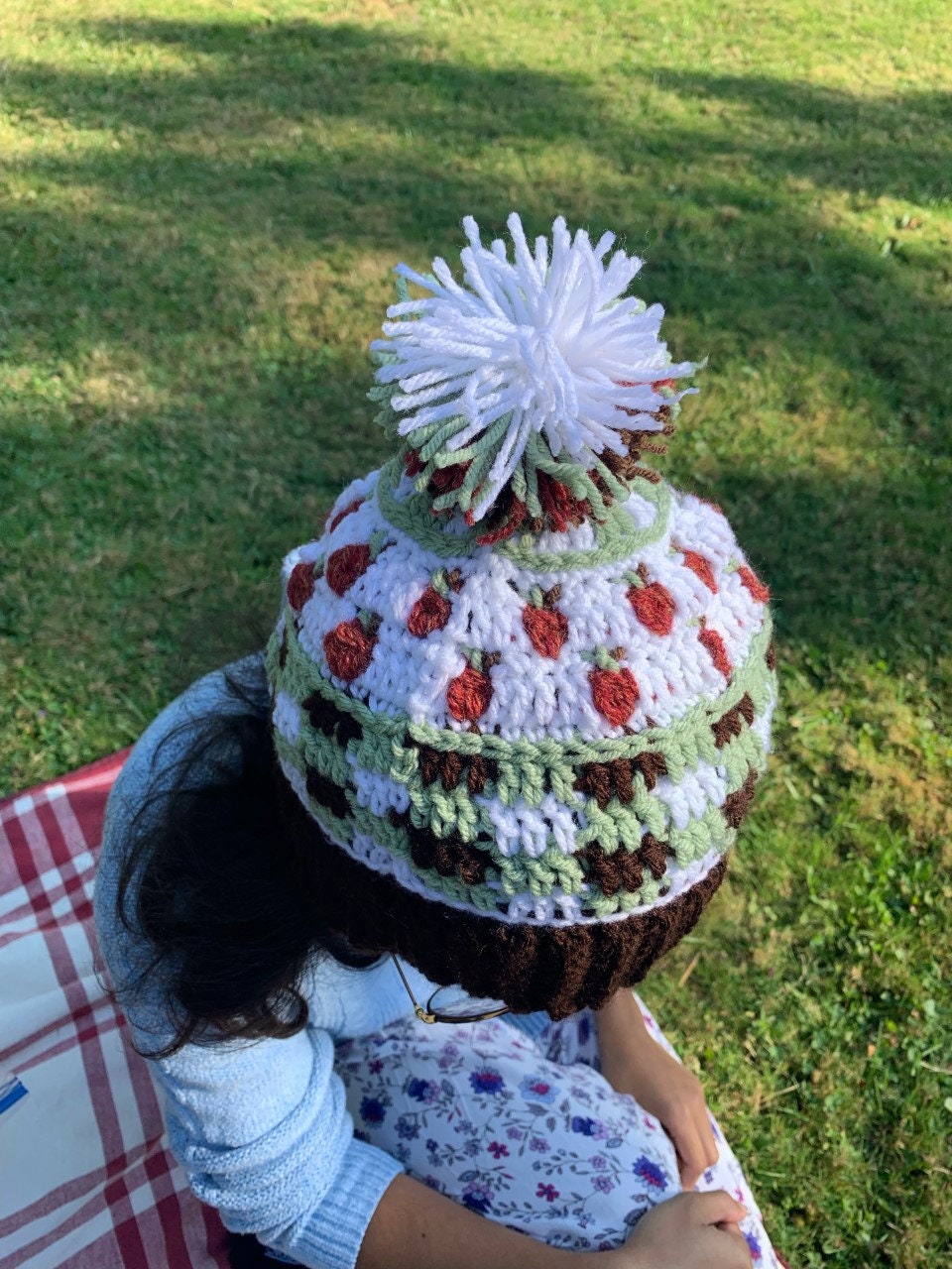 DIGITAL DOWNLOAD PATTERN - Flannel in the Orchard Beanie - Crochet ...