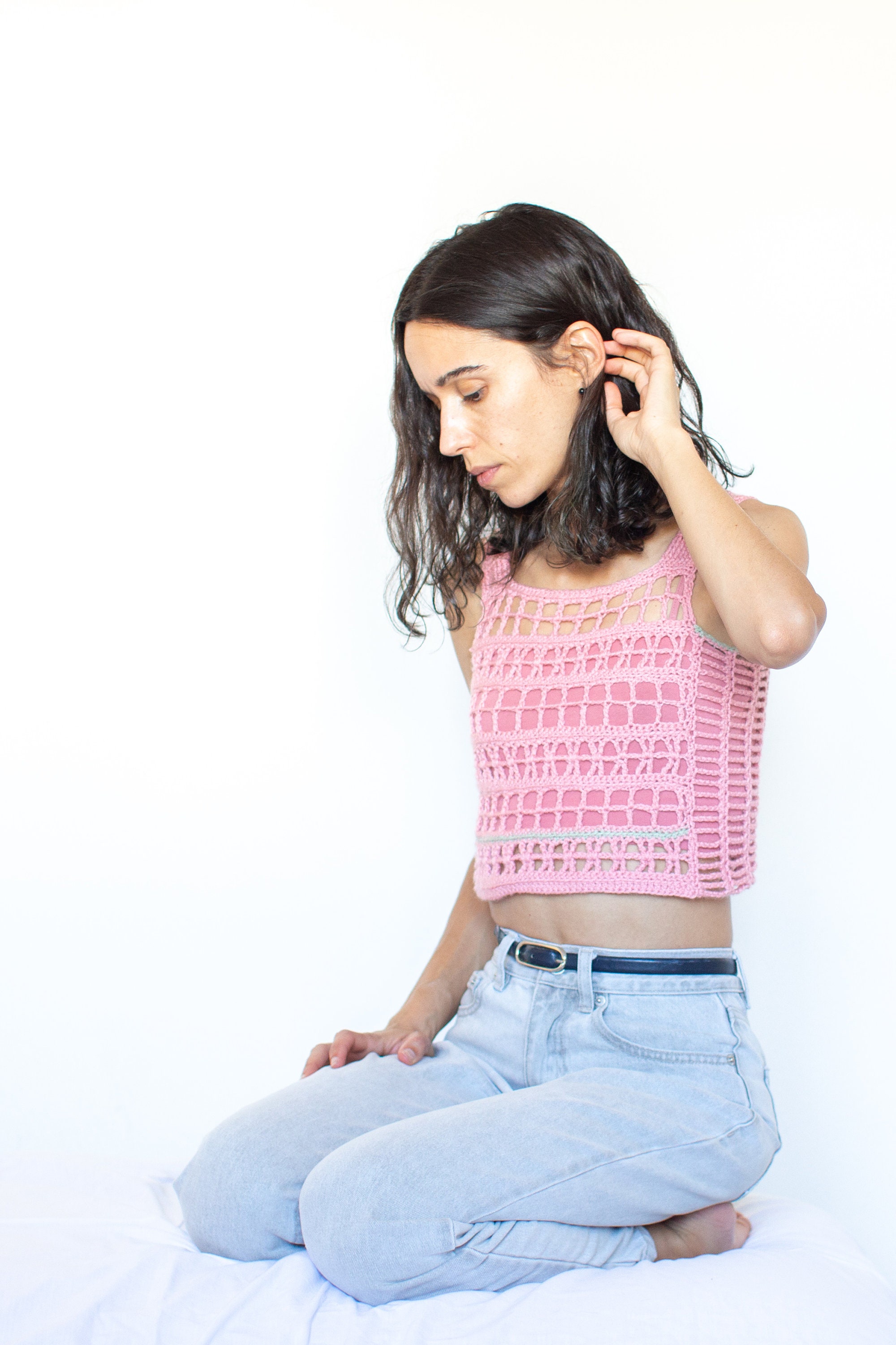 Crossed Out Tank Pattern - Crochet Pattern - Top Pattern With Beads! - Etsy