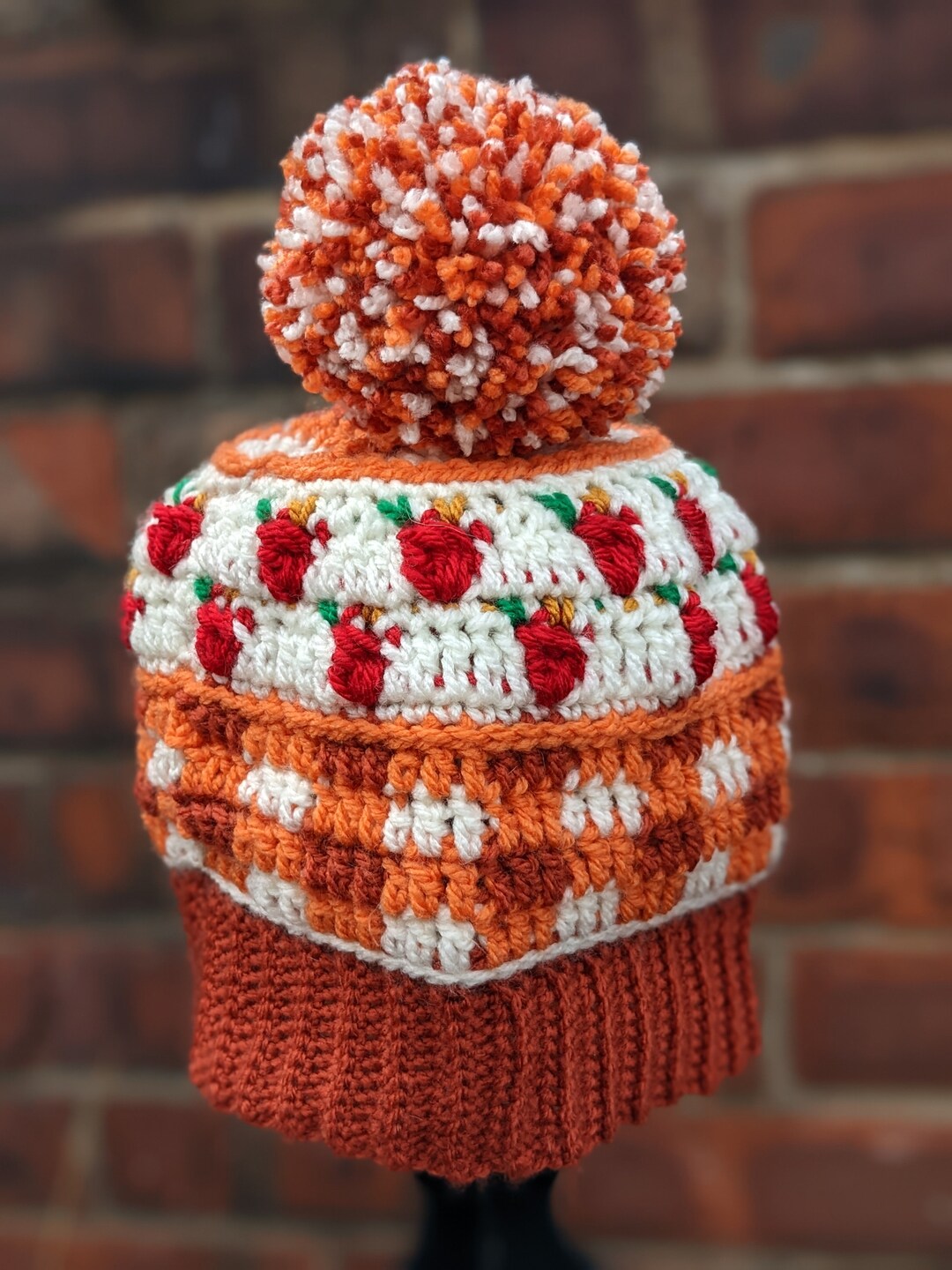 DIGITAL DOWNLOAD PATTERN - Flannel in the Orchard Beanie - Crochet ...