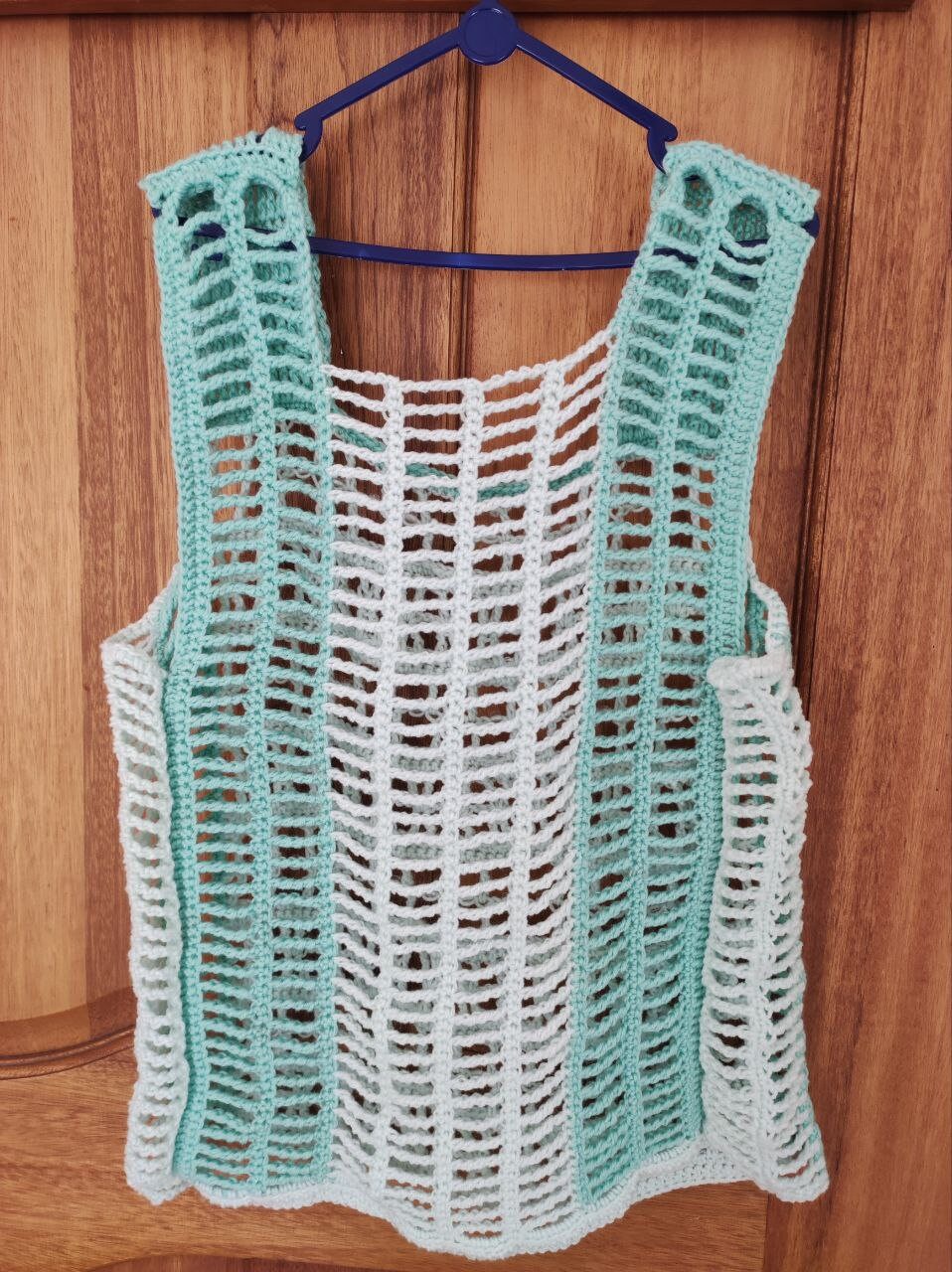 Crossed Out Tank Pattern Crochet Pattern Top Pattern With Beads - Etsy