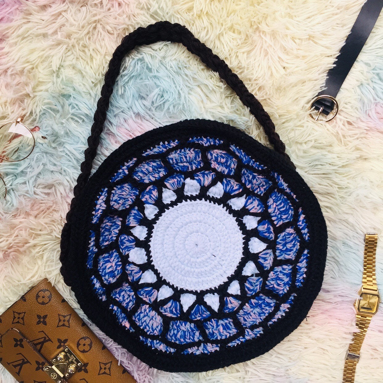 Cathedral Glass Bag PATTERN PDF Crochet Purse - Etsy