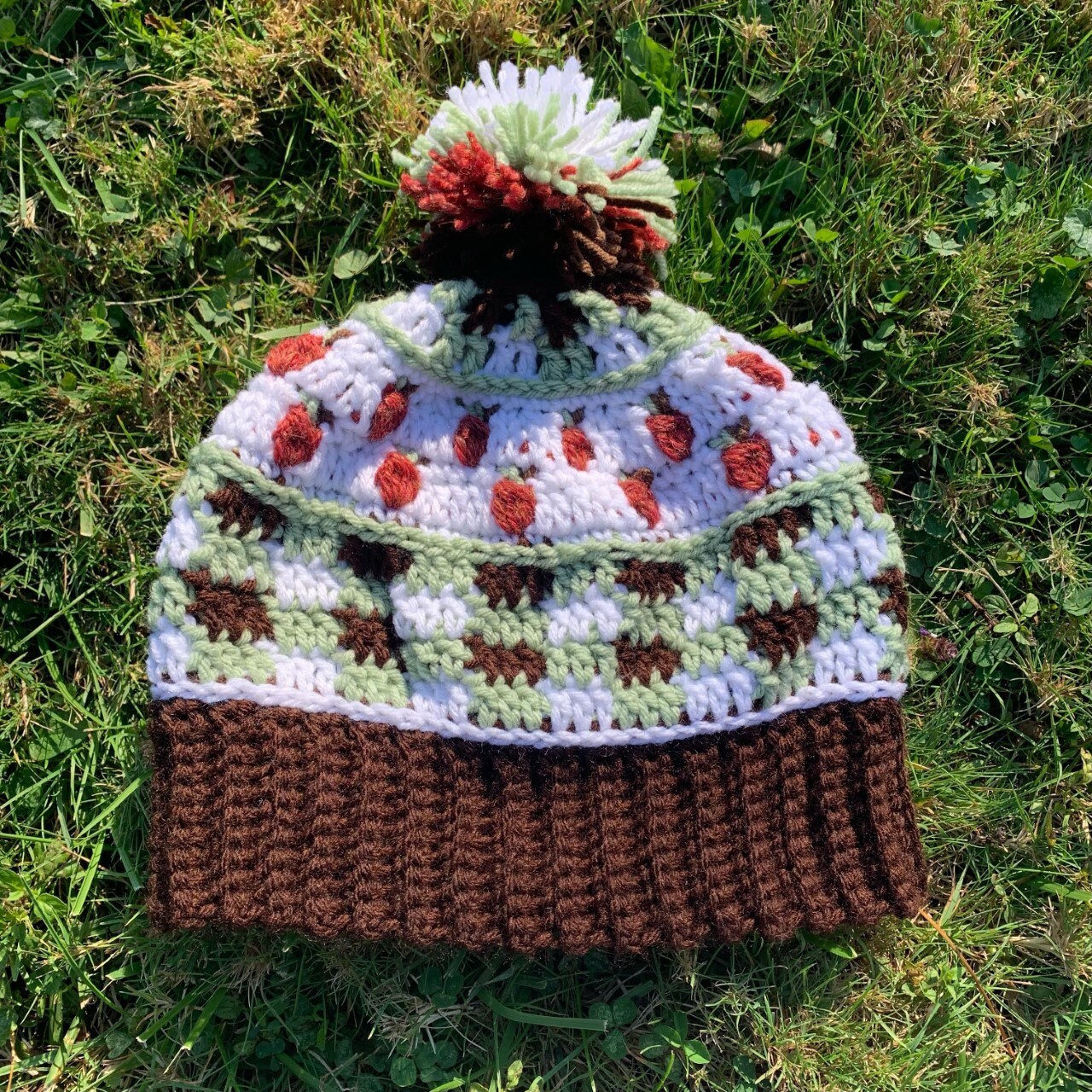 DIGITAL DOWNLOAD PATTERN - Flannel in the Orchard Beanie - Crochet ...
