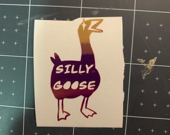 Silly Goose Sticker - Etsy