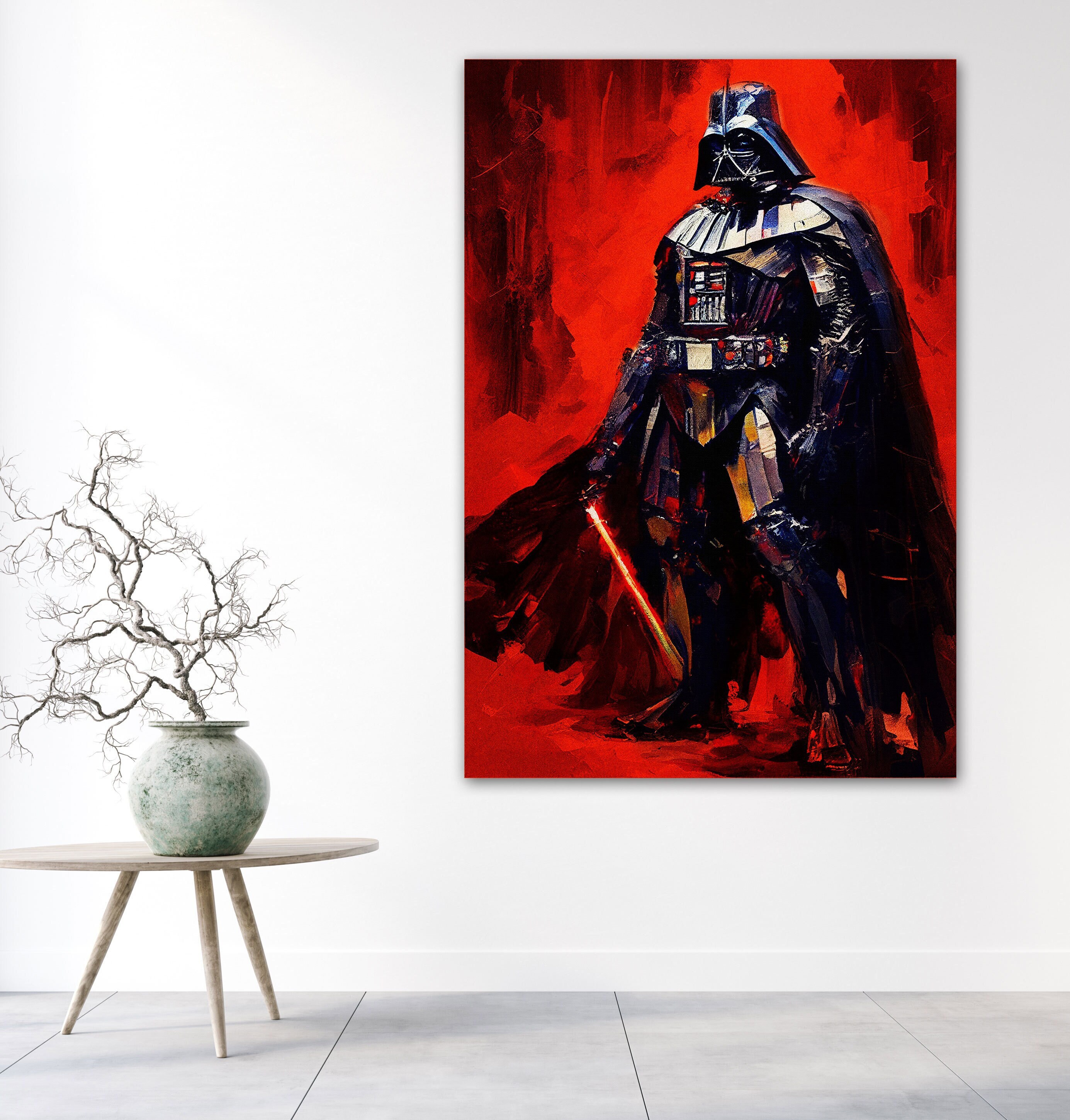 Darth Vader Star Wars Art Image Mural on Canvas - Etsy