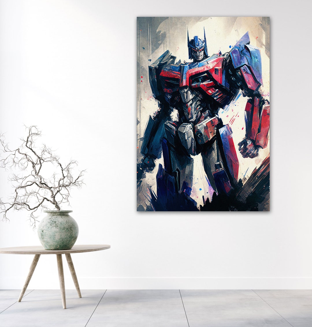 Optimus Prime Transformers Mural on Canvas - Etsy