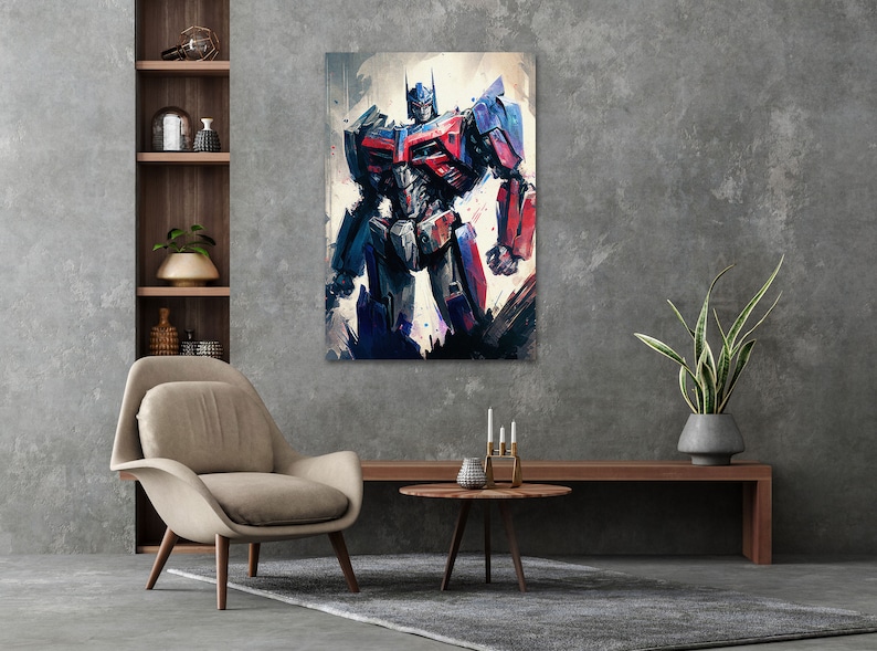Optimus Prime Transformers Mural on Canvas - Etsy