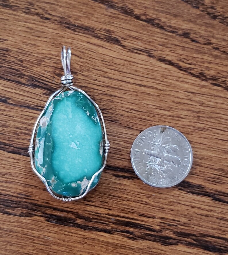 Variscite in Sterling Silver Pendant - Etsy