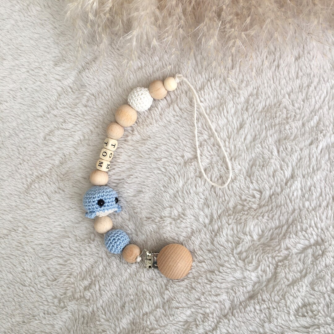 Whale Pacifier Chain Pacifier Chain Gift for Birth %100 Hand - Etsy