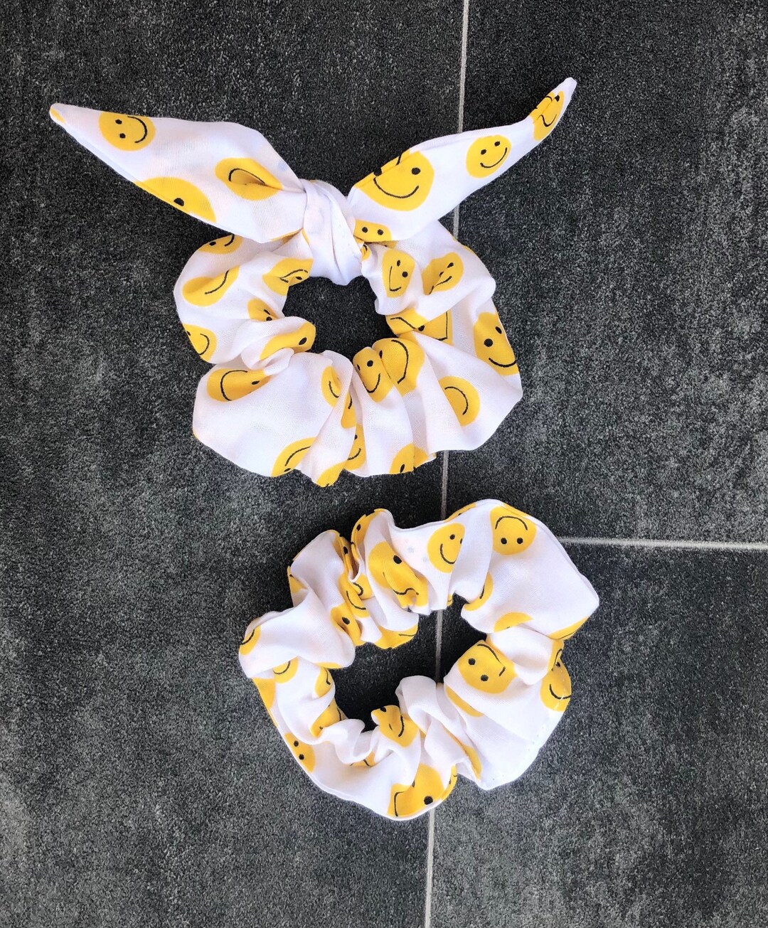 Smiley Happy Face Scrunchie - Etsy UK