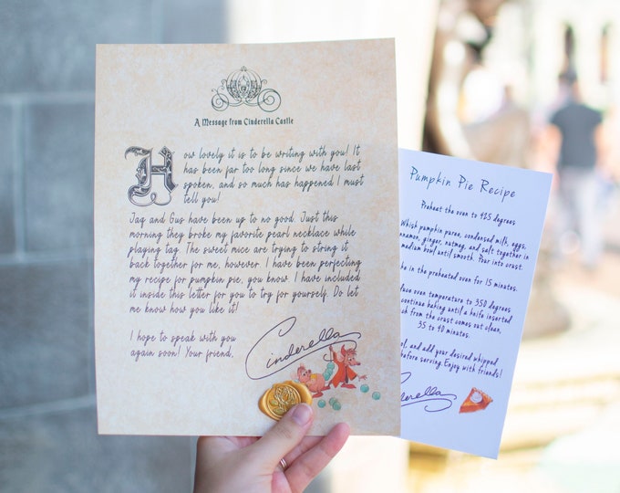 Personalized Letter From Disney Character - Etsy