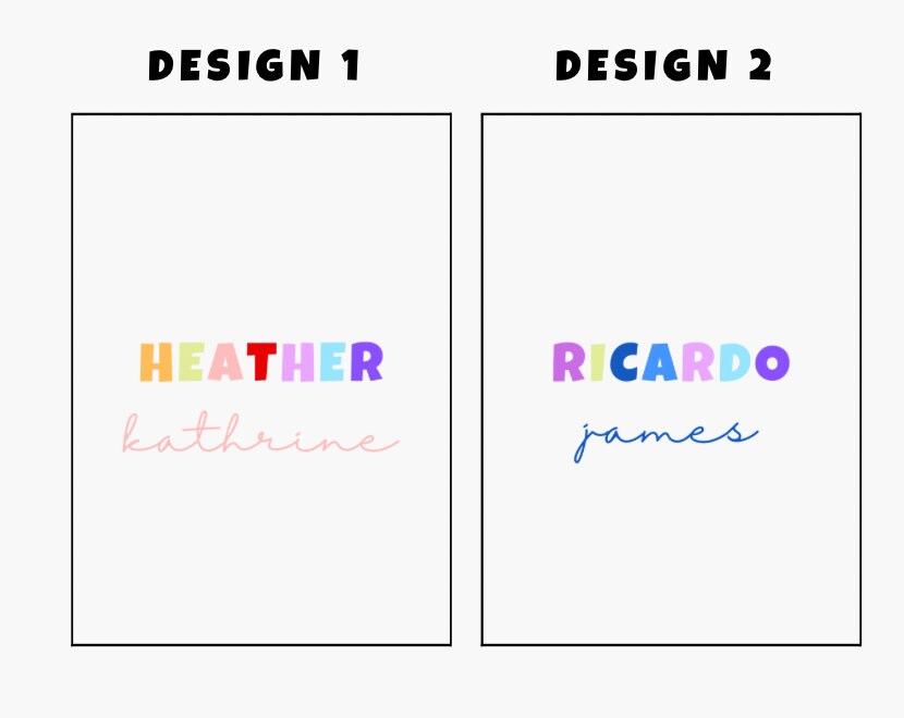 Custom Kids Name Print Nursery Wall Art Decor Personalized - Etsy